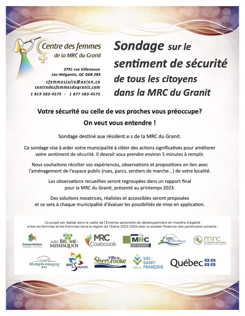 Sondage sur le sentiment de sécurité des citoyen.ne.s - Municipalité de ...